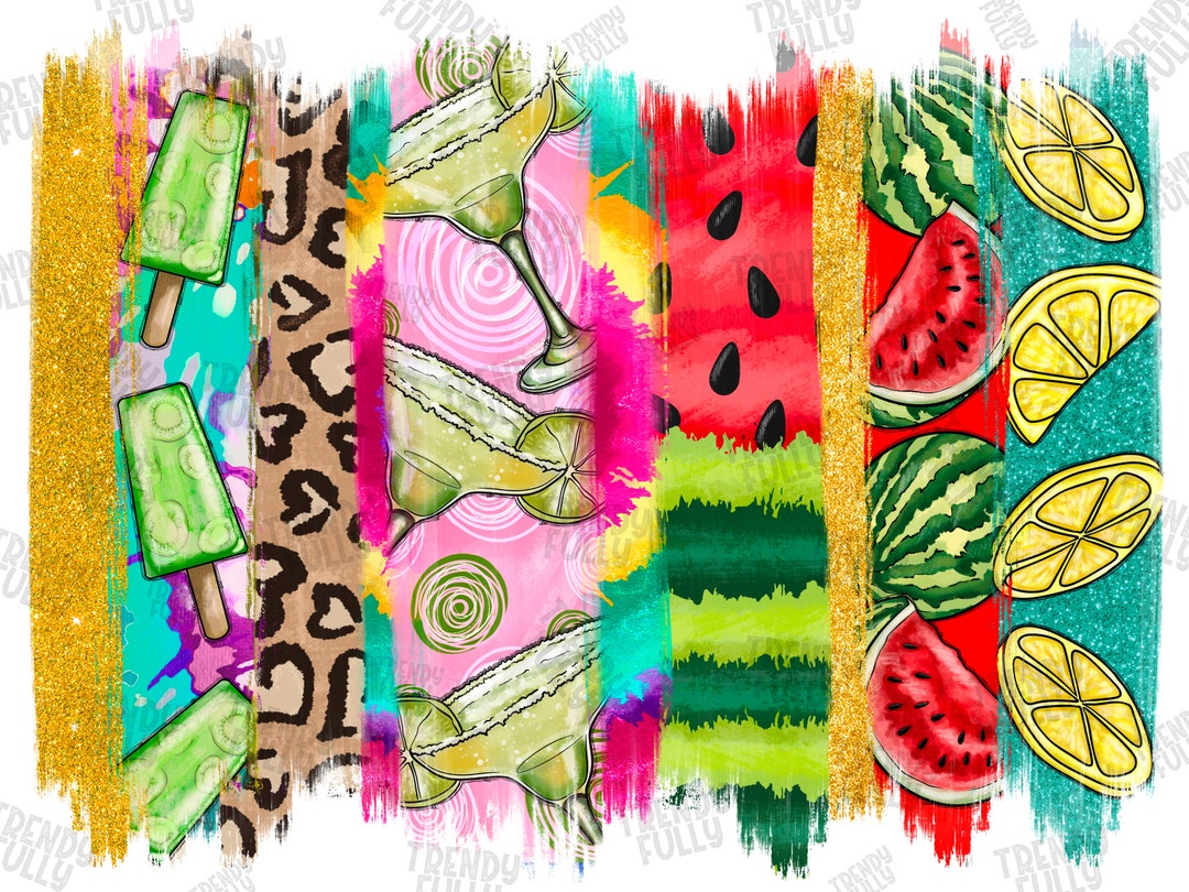 Summer Brushstroke PNG File, Western, Ice Cream Png, Summer Png ...