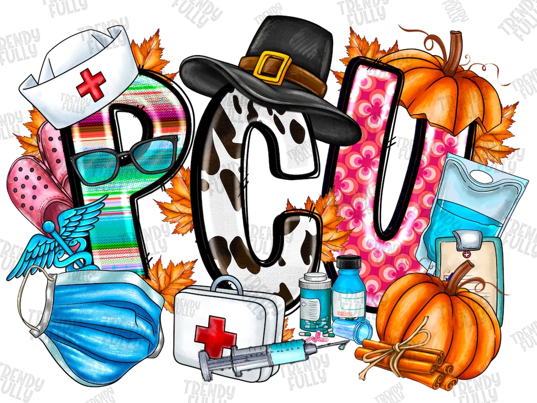 PCU Fall Png, Progressive Care Unit Png Sublimation Download, PCU Png ...