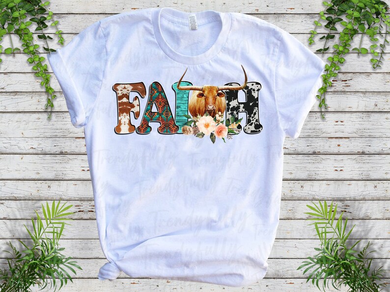 Western Faith Cow PNG Cow Png Western Faith Cross Png - Etsy