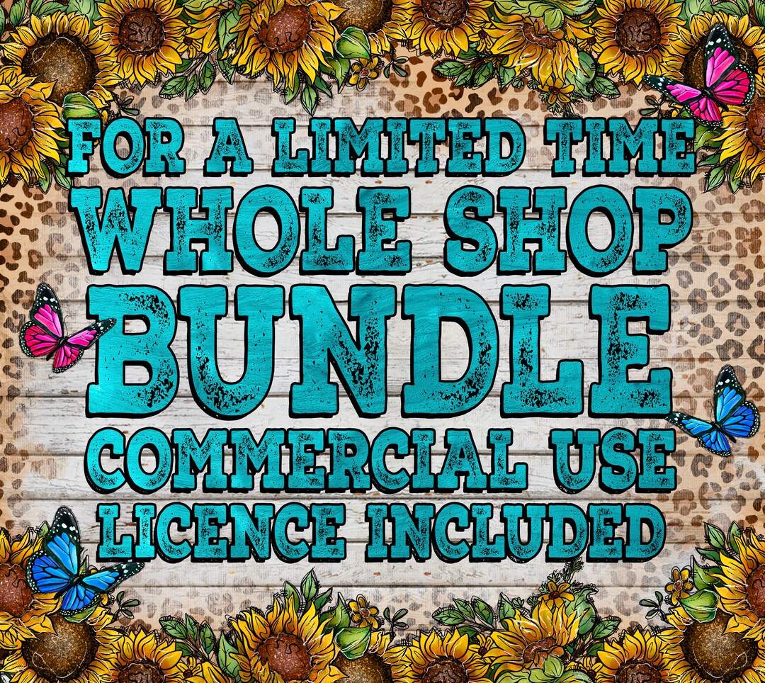 For a Limited Time Whole Shop Bundle Commercial License Included / All ...