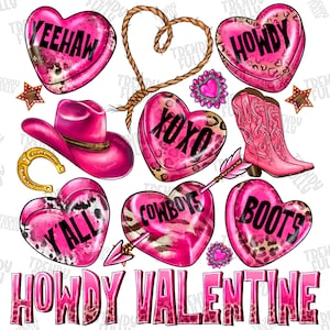 Howdy Valentine Png, Western Valentines Png, Cowgirl Valentines Png ...