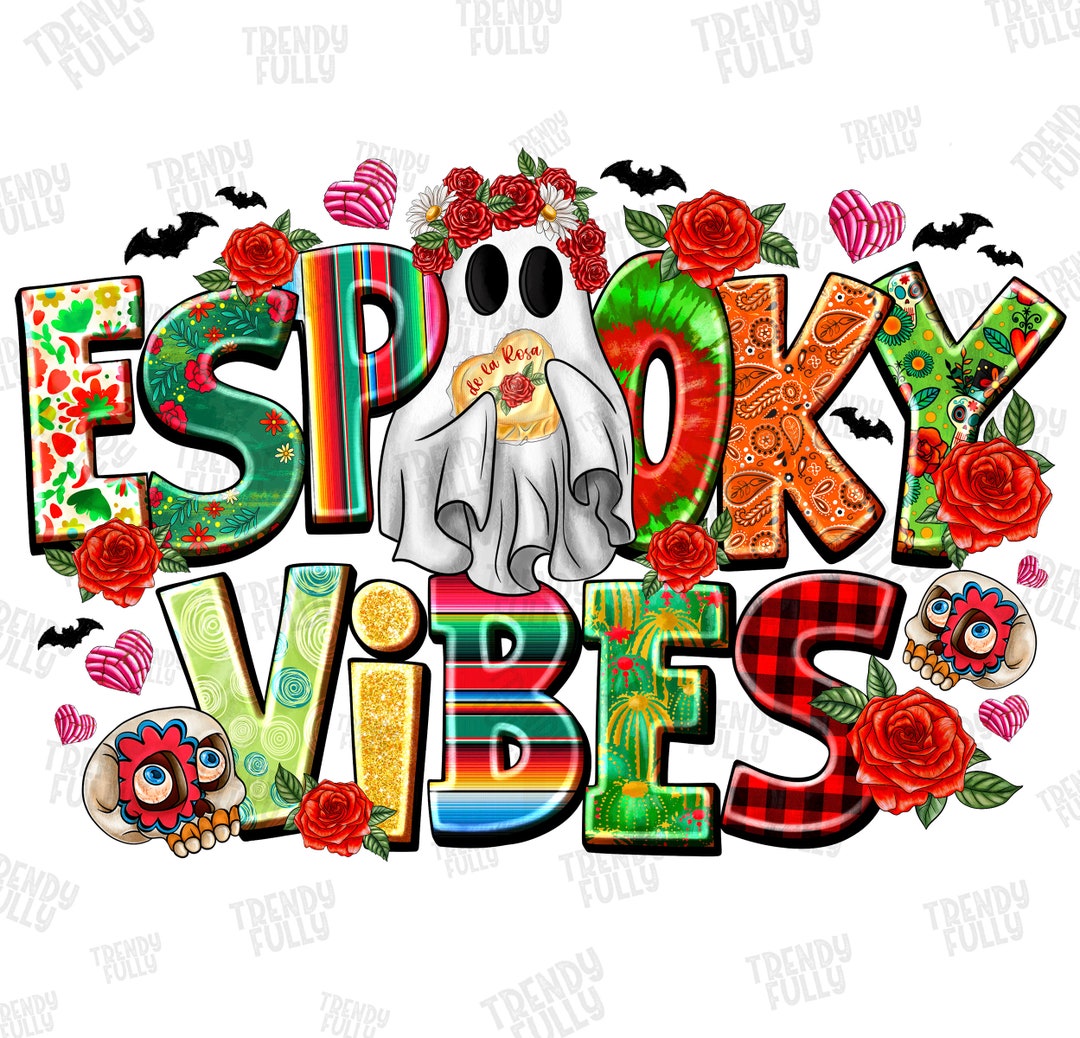 Mexican Ghost, Espooky Vibes PNG, Espooky Season, Spooky Conchas PNG ...