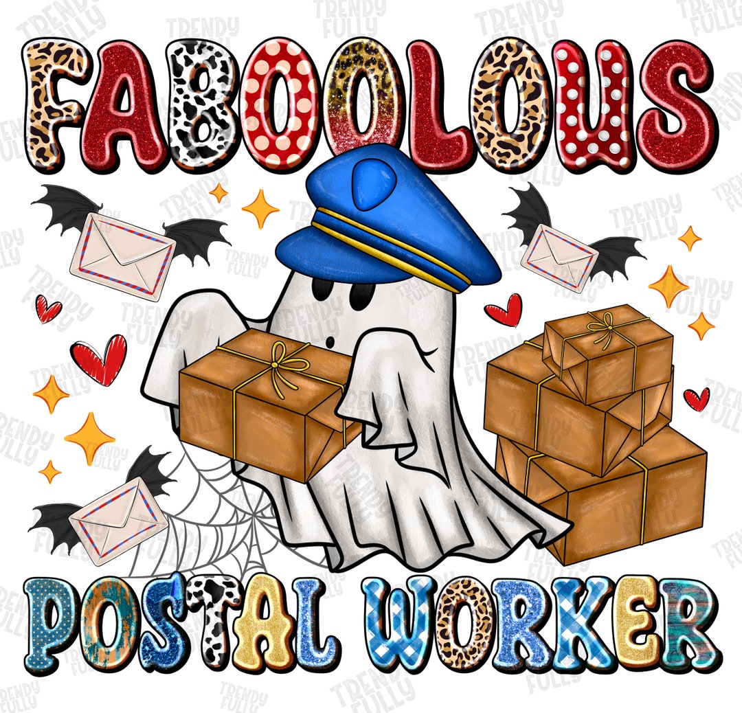 Postal Worker PNG File, Sublimation Designs Download, Digital, Postal ...