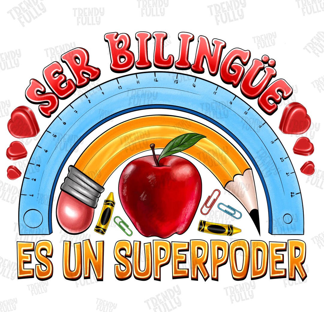 Ser Bilingue Es Un Superpoder Png, Back to School Png, Pencil Png ...