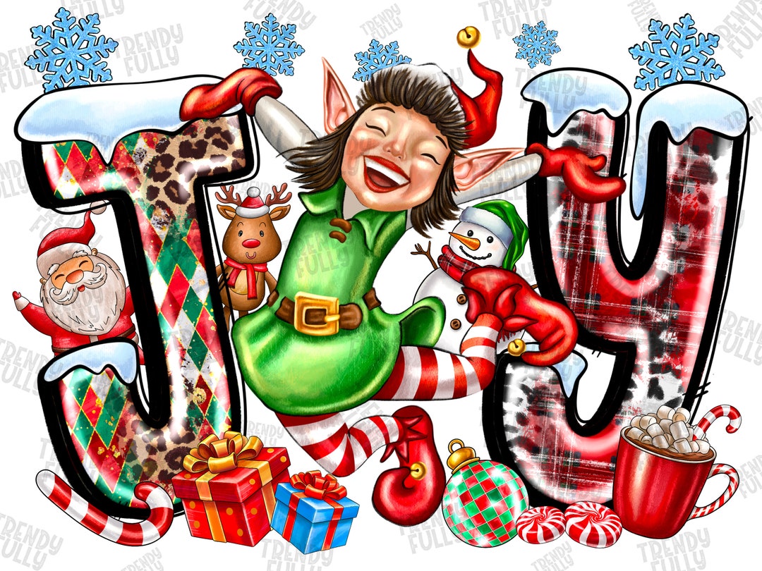 Christmas Joy Elf Png Sublimation Design, Merry Christmas Png ...