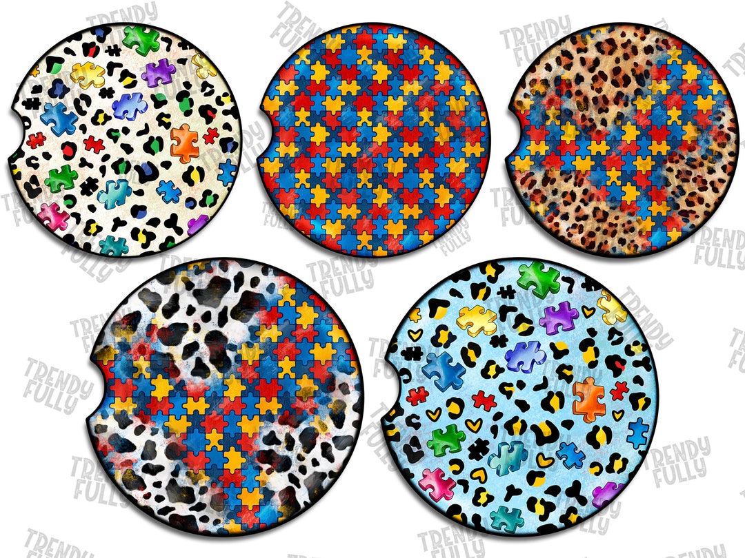 Autism Car Coaster Png, Western, Autism Awareness, Autism Png, Leopard ...