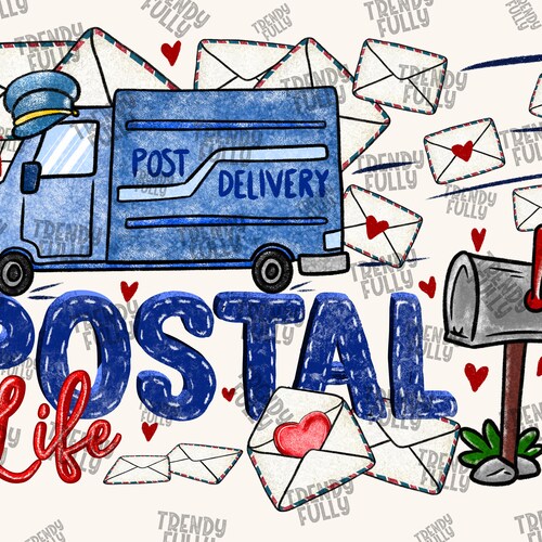 Postal Worker SVG PNG digital Download - Etsy