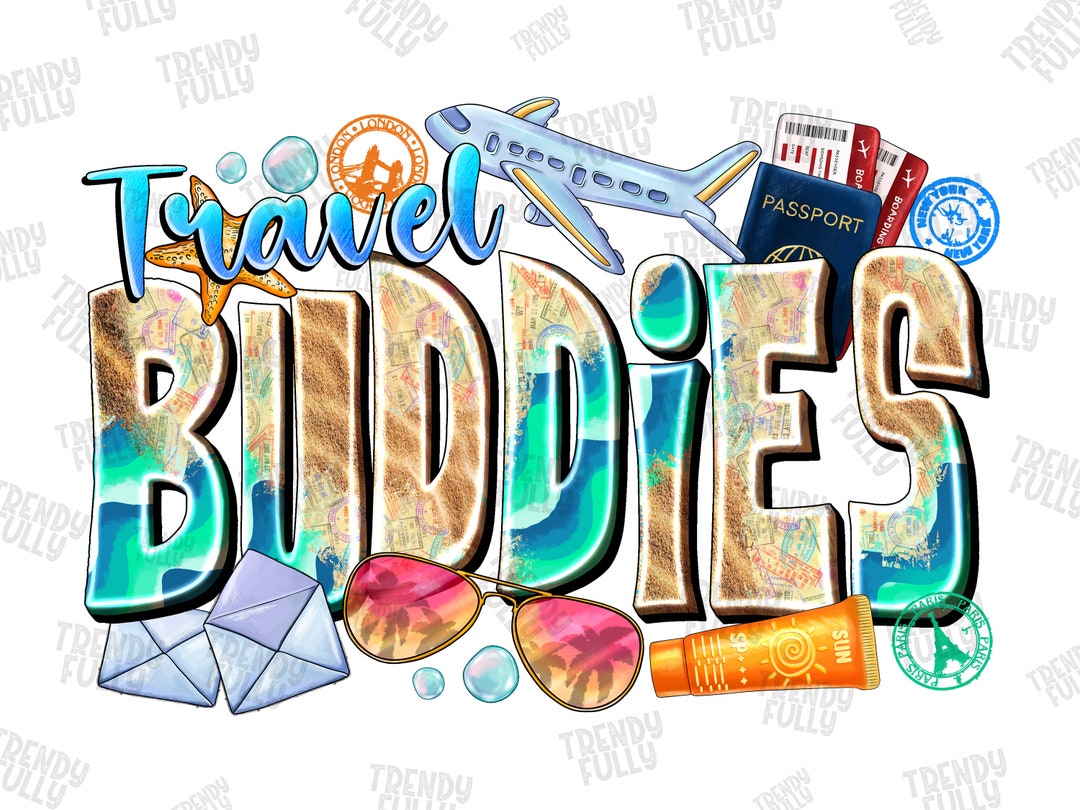 Travel Buddies Png Sublimation Design Download, Hello Summer Png ...