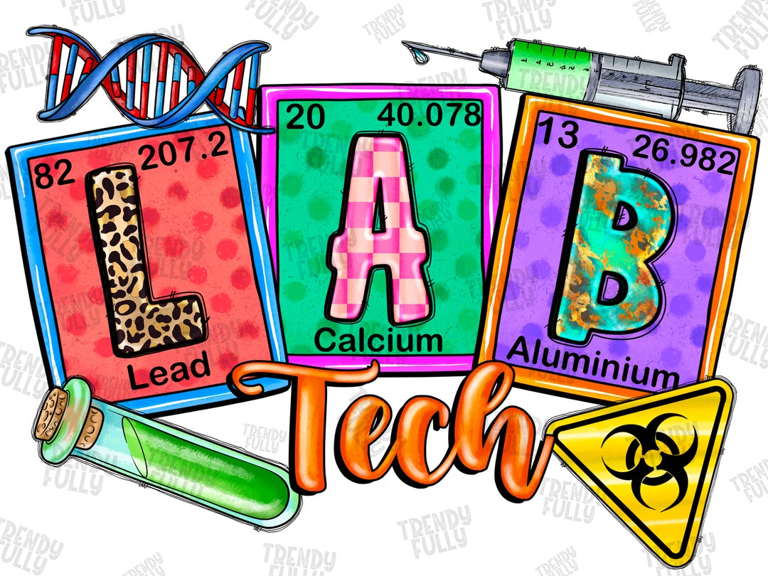 Lab Tech Png, DNA, Sublimation Design, Laboratory Technician Png ...