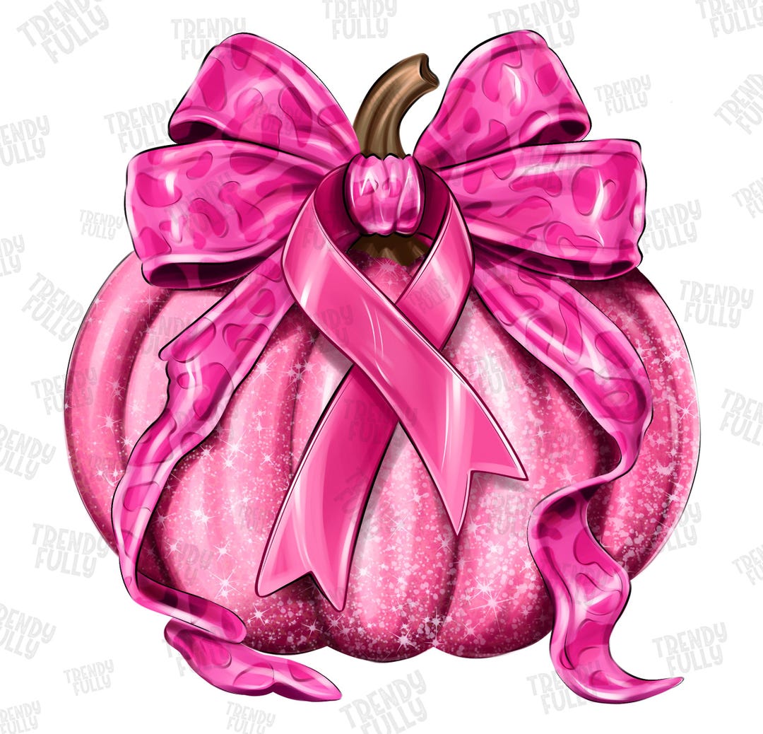 Breast Cancer Pumpkin Png, Fall Breast Cancer Png, Breast Cancer Ribbon ...