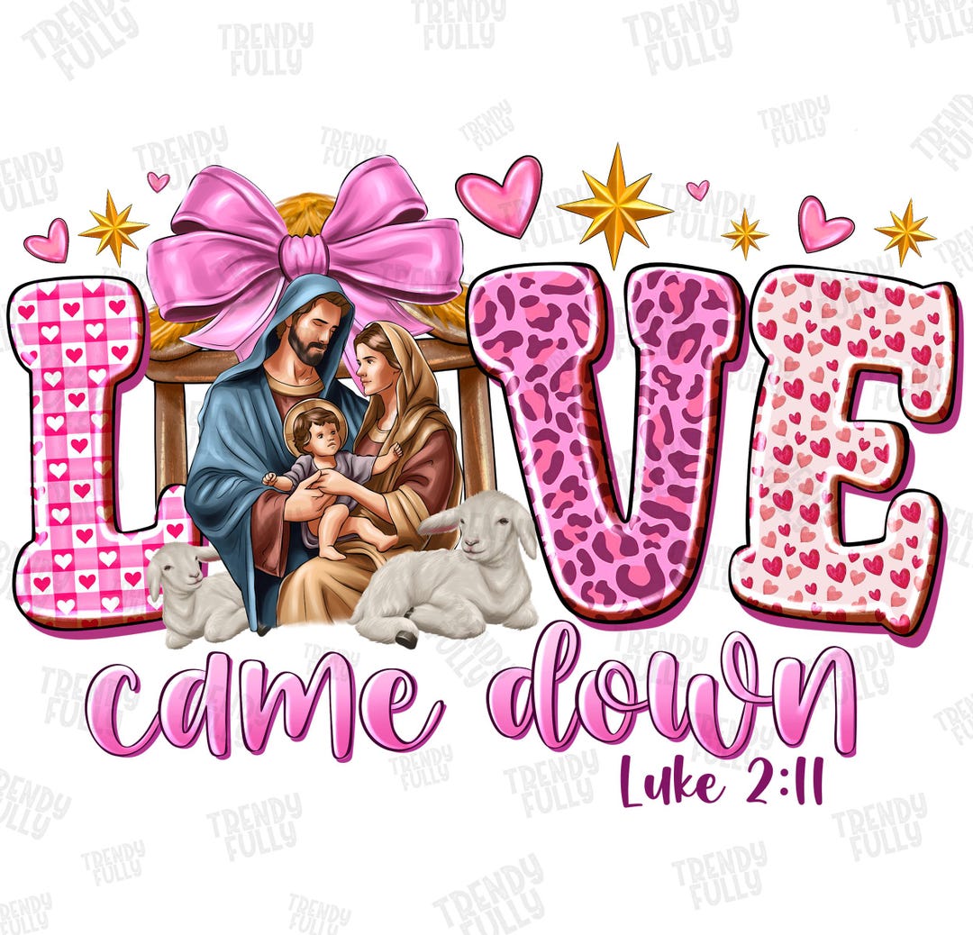 Love Came Down Png, Brushstroke Coquette Jesus Valentine's Day Png ...