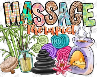 Massage Therapist Sublimation PNG Designs, Muscle Therapy, LMT ...