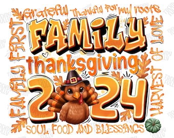 Thanksgiving 2024 Thankful for My Family Png, Thanksgiving Png, Family ...