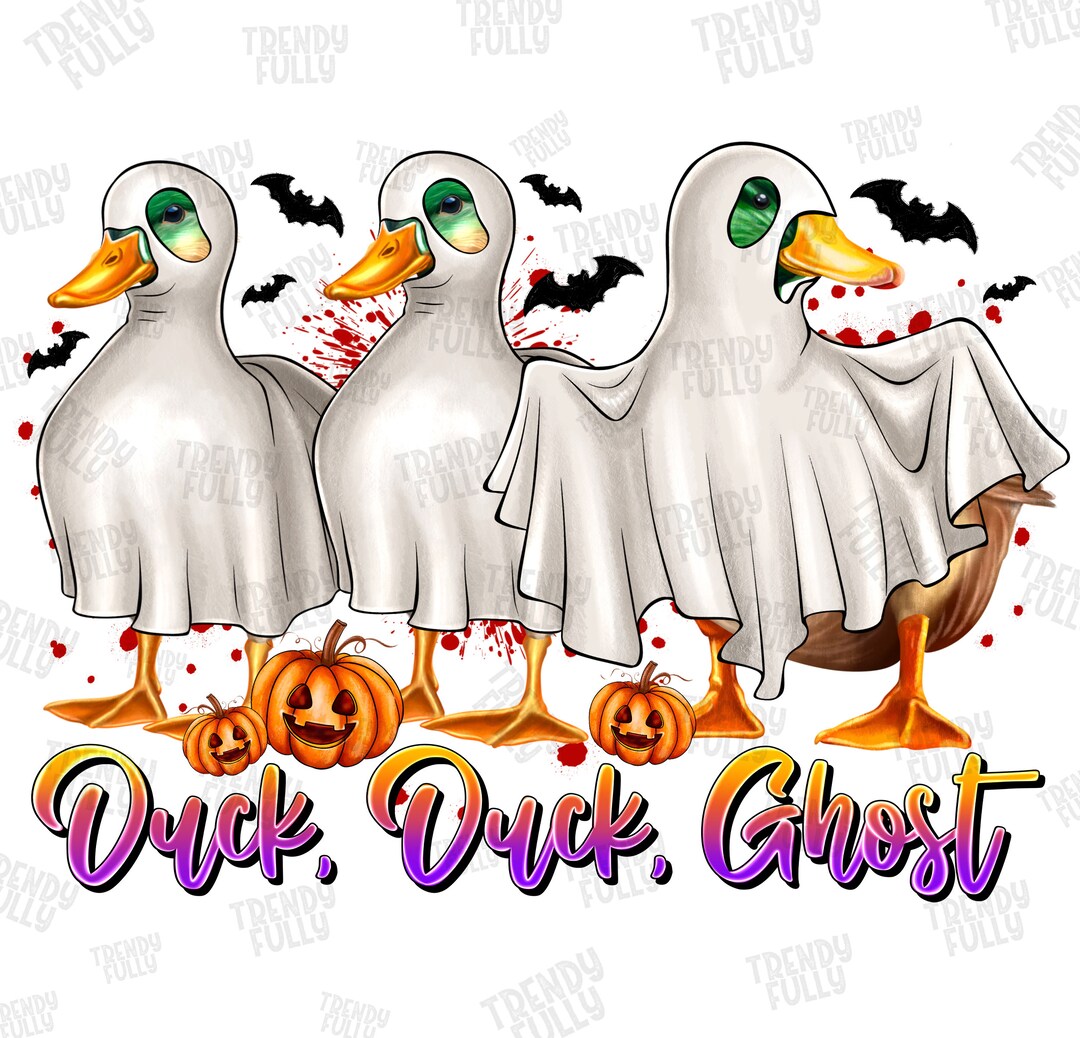 Duck Duck Ghost Halloween Png Happy Halloween Png, Halloween Duck ...