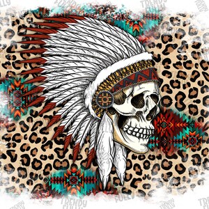 Indian Skull PNG File, Headdress Leopard, Aztec Pattern, Headdress Png ...