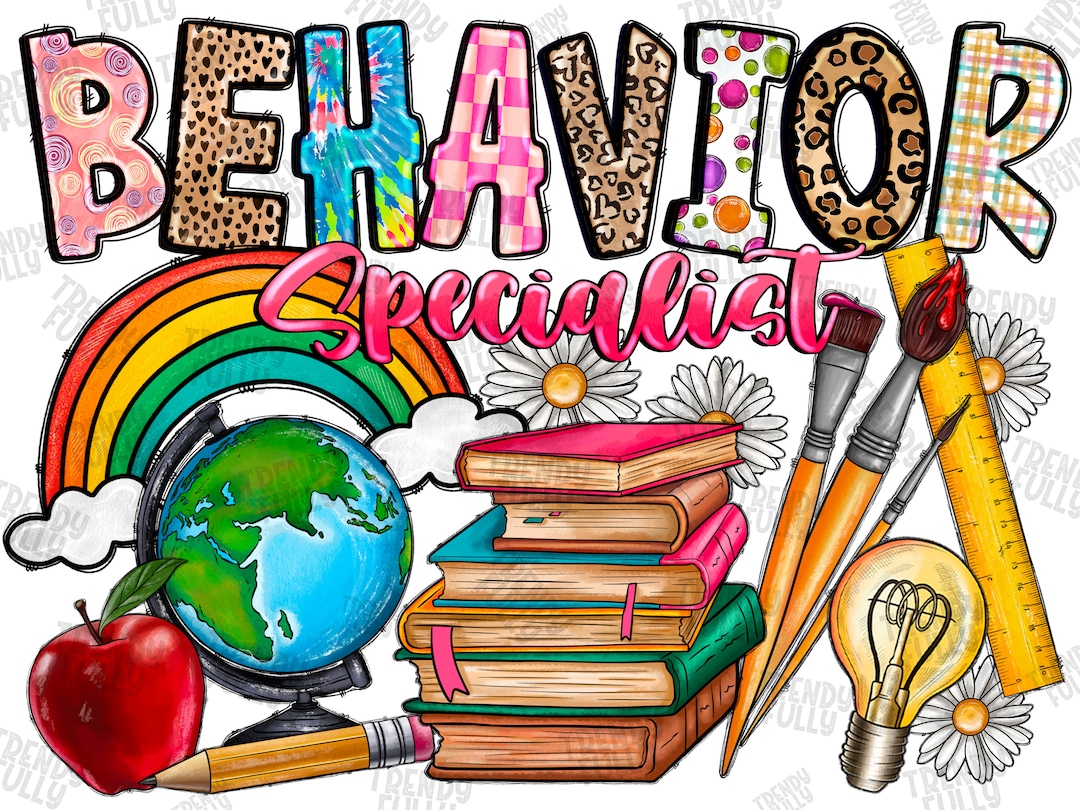 Behavior Specialist Sublimation PNG Design, Behavior Therapist ...