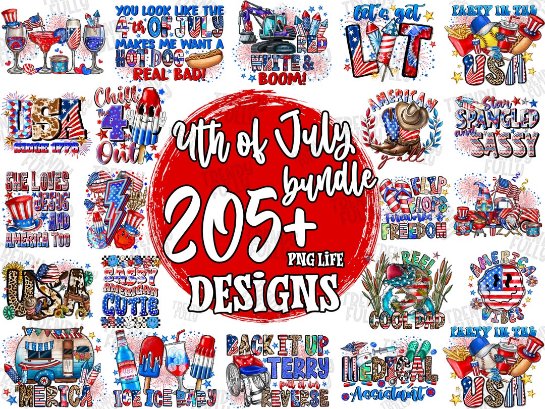 America Bundle Png, American PNG, 4th of July, Independence Day, Bundle ...