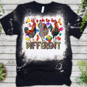 It's Ok to Be Different Cute Chickens Autism Awareness PNG Instant ...
