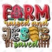 Farm Raised Jesus Saved PNG, Digital Download, Sublimation, Sublimate ...
