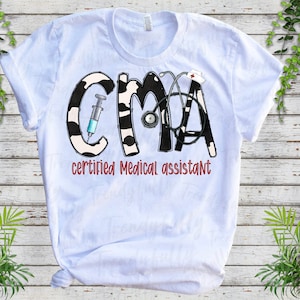 CMA Png, Certified Medical Assistant, Nurse PNG File, Stethoscope ...