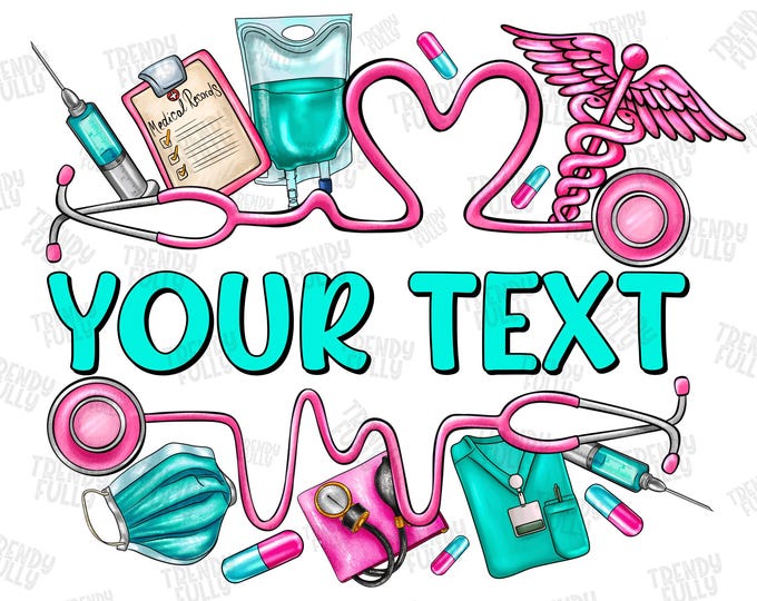 Personalized Nurse Png Sublimation Design Download, Nurse Png, Nursing ...