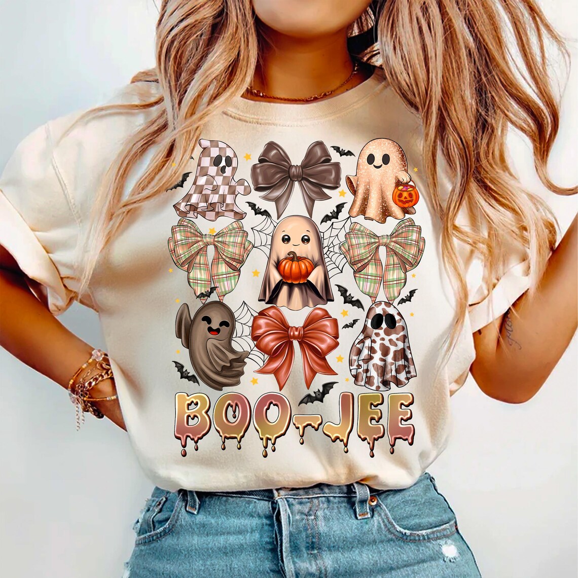 Coquette Boo-jee Ghost Halloween Boo Jee Ghost Spooky Season Png ...