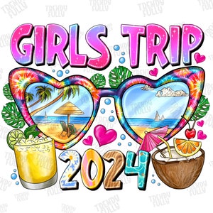 Girls Trip 2024 Png Sublimation Design Download, Vacation Png, Hello ...