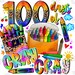 100 Day's of Cray Cray Png Sublimation Design Download, Crayons Png ...