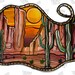 Aztec Desert Png, Desert Darlin PNG File, Western, Desert Png, Cactus ...