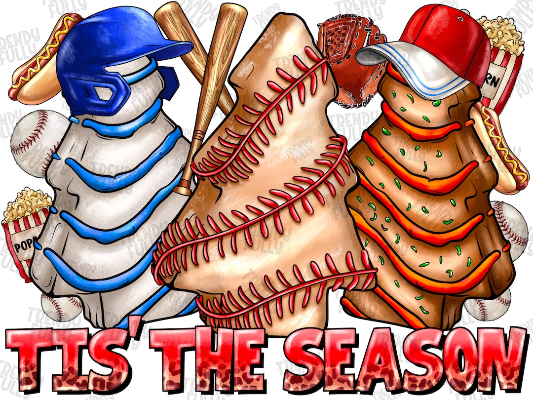 Tis the Season Png, Baseball PNG, Fall PNG, Leopard Christmas Png ...
