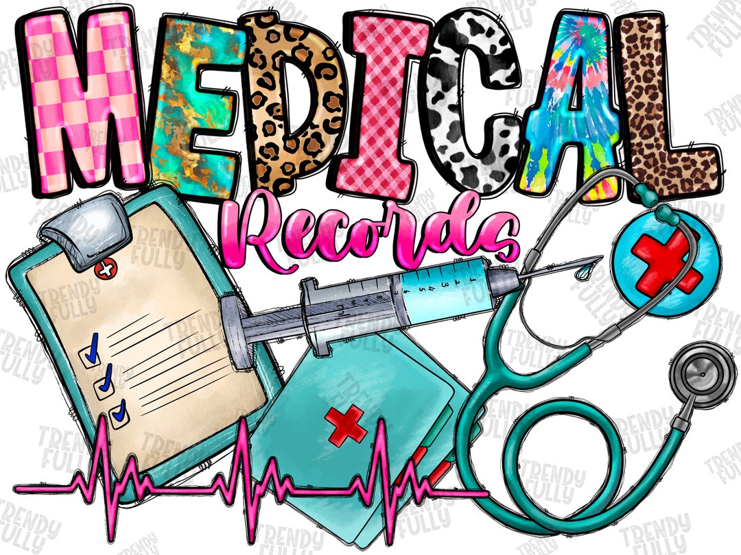 Medical Records Png Sublimation Design,medical Records Design,nurse ...
