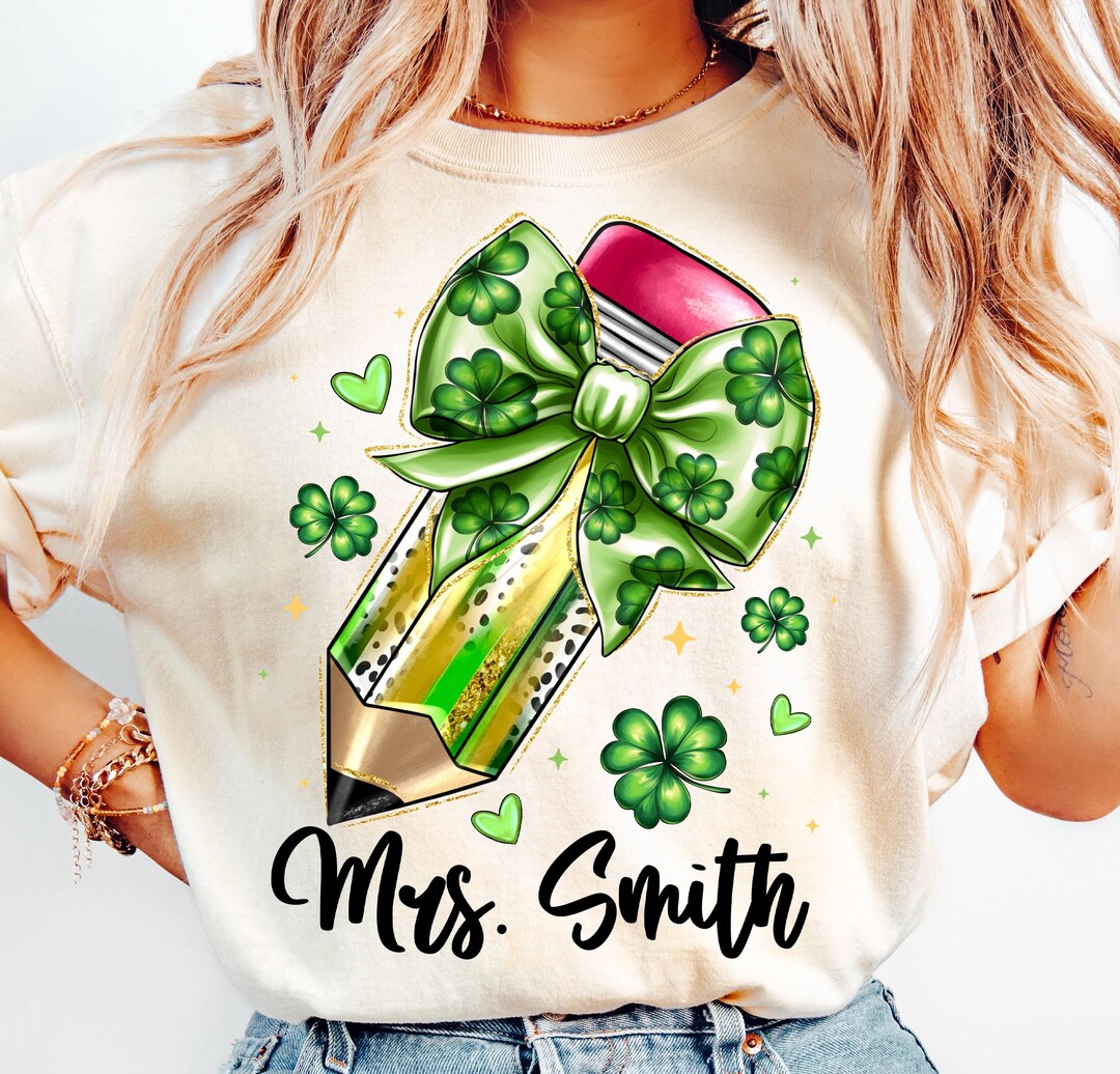 Personalized St. Patricks Day Teacher Png, Teacher St Patrick Png ...