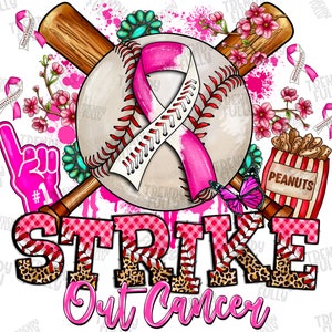 Breast Cancer Png, Strike Out Breast Cancer, Pink Ribbon Baseball Png, Baseball Breast Cancer ...
