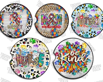 Autism Car Coaster Png, Western, Autism Awareness, Autism Png, Leopard ...