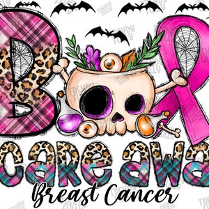 Boo Scare Away Breast Cancer Png, Pink Ribbon PNG, Boo Png, Skull, Boo ...