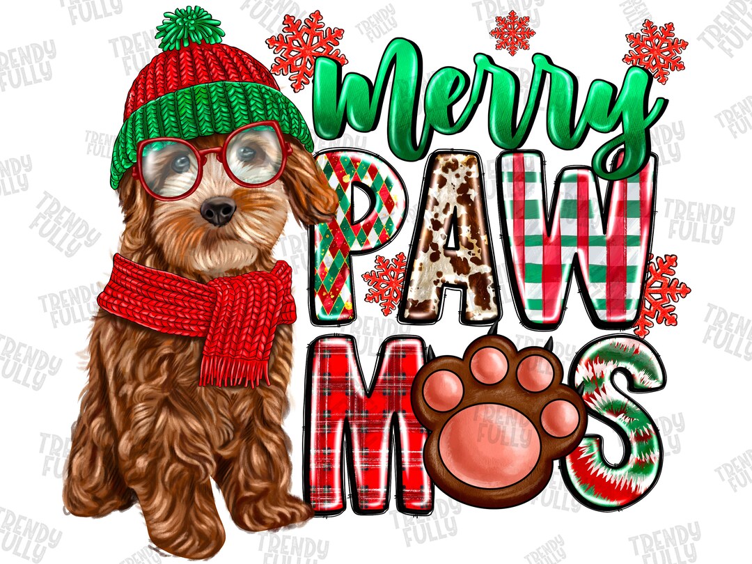 Merry Dogmas Png Sublimation Design Download, Christmas Tree Png ...