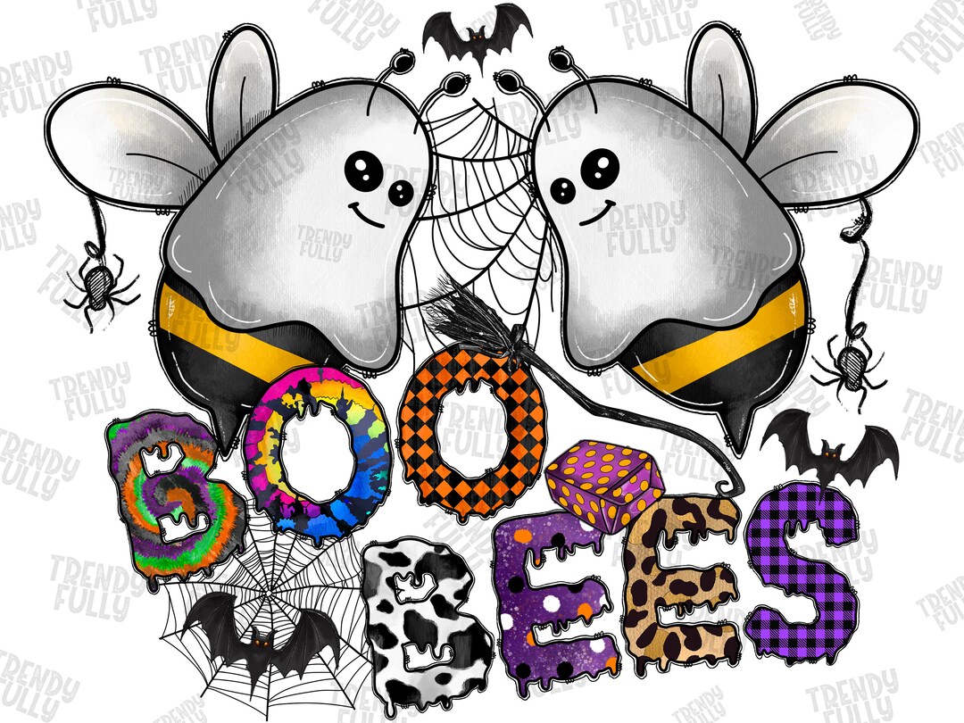 Boo Bees Png, Bee Png, Happy Halloween Png, Boo Png, Spooky Png, Bee ...