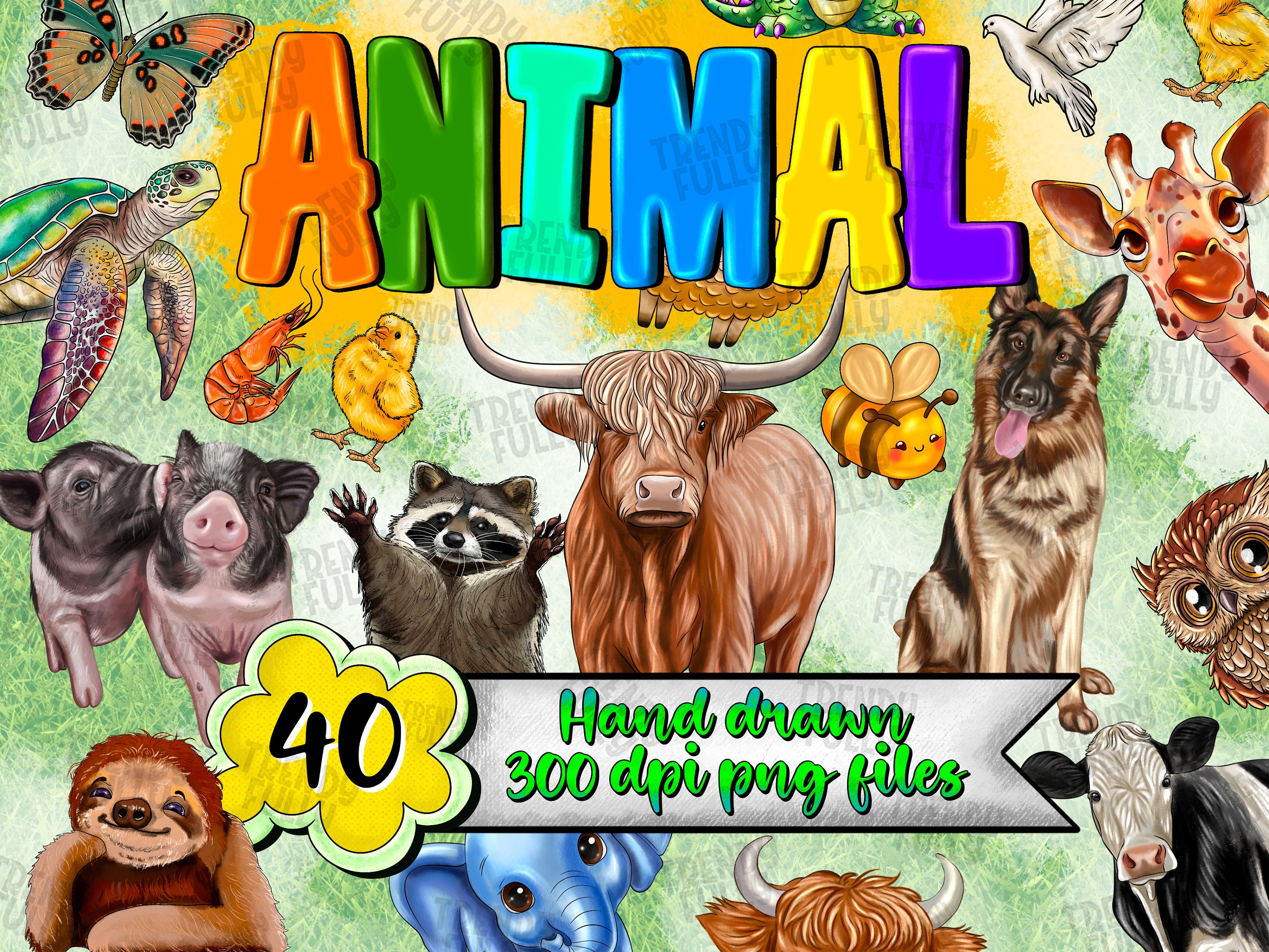 Farm Animals Bundle Png, Animals Png,bundle Png,farm Animals Png,farm ...