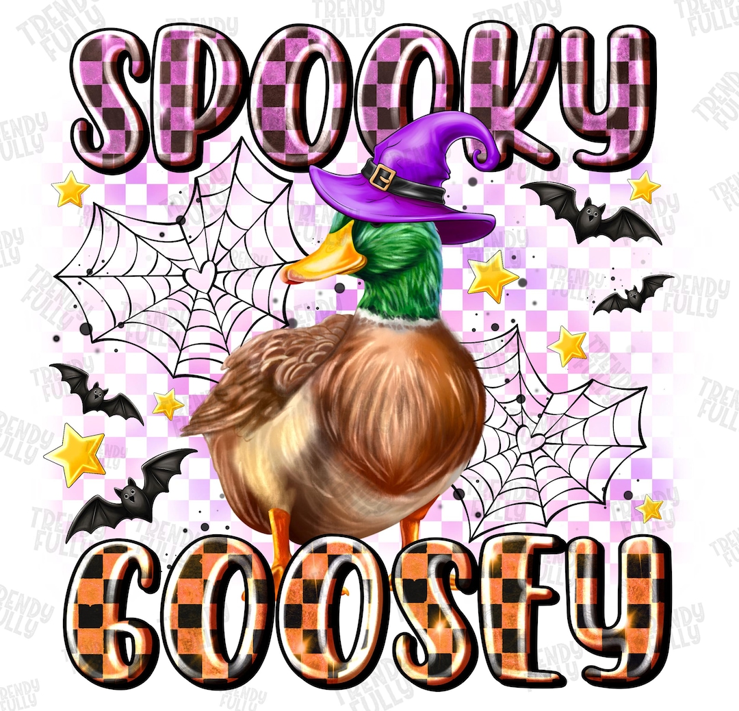 Spooky Goosey Png-spooky Goose Png,funny Halloween Png,retro Png,retro ...