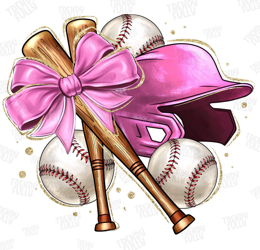 Coquette Baseball PNG, Baseball PNG, Social Club PNG, Pink Bow ...