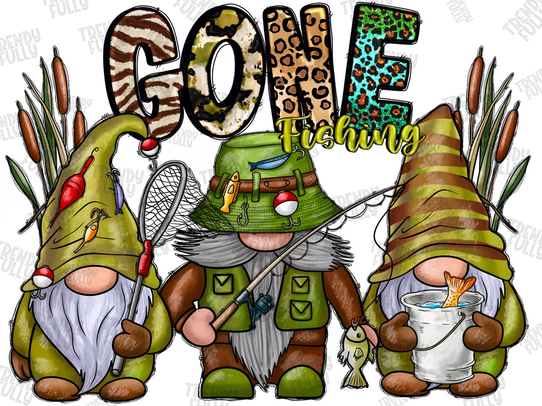 Gone Fishing Png, Fish Png, Fishing Png, Gnome Png, Fishing Gnome ...