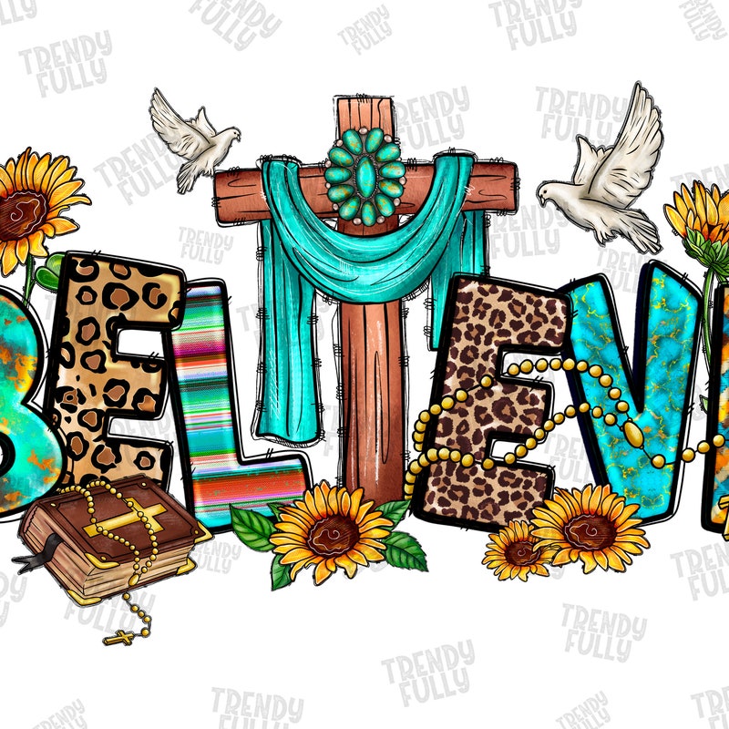 Believe Cross - Etsy