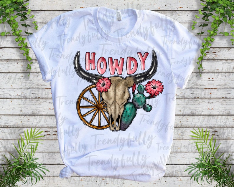 Howdy PNG File Boho Skull PNG Howdy Design PNG Leopard - Etsy