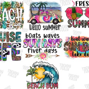 Summer Bundle Png, Hello Summer, Summer Life Png, Beach Life, Bundle ...