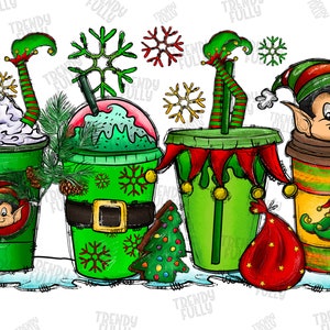 Elf Drink Png, Coffee Png, Merry Christmas, Elf Png, Christmas Drinks ...