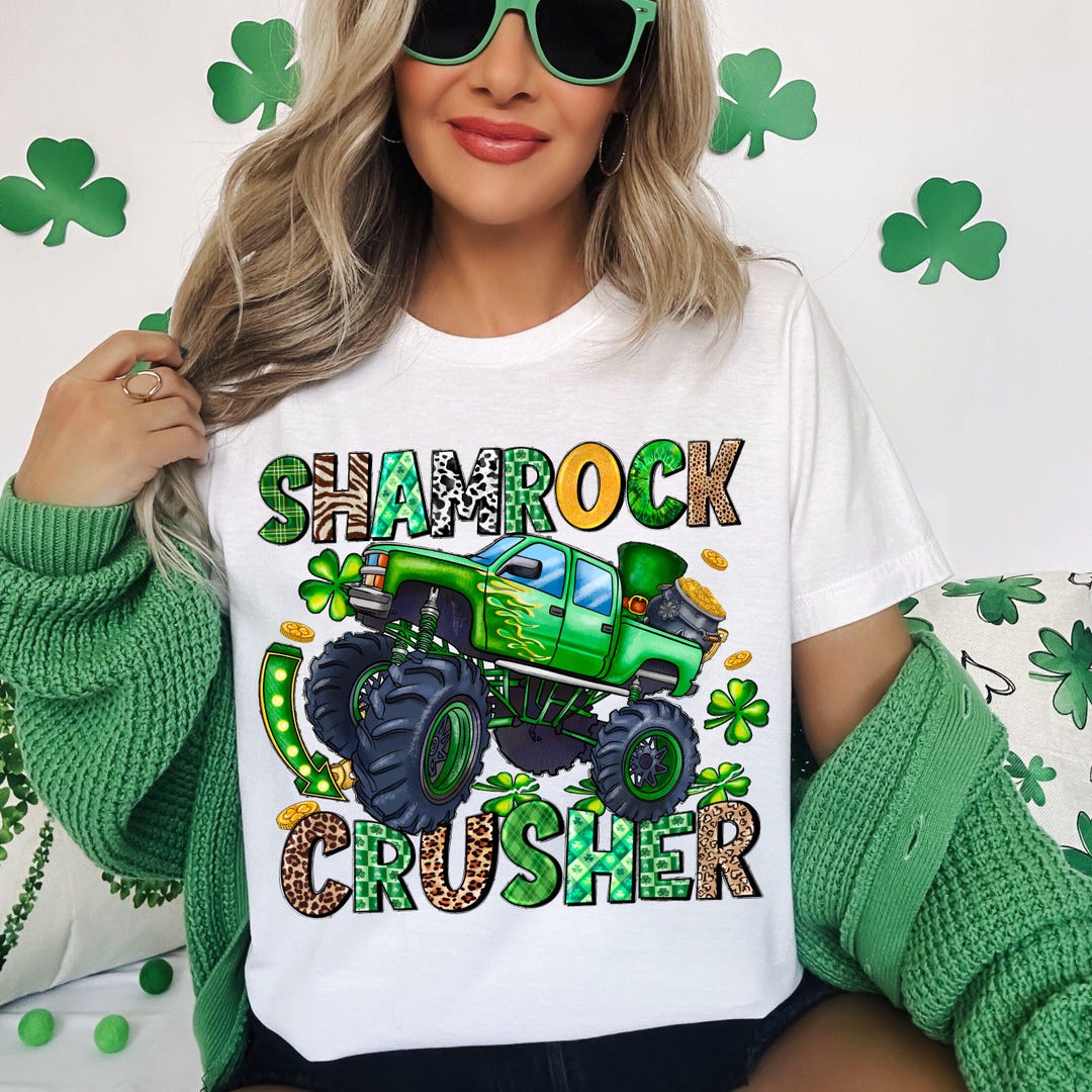 St. Patrick's Day Png Sublimation Design Download, Shamrock Crusher ...