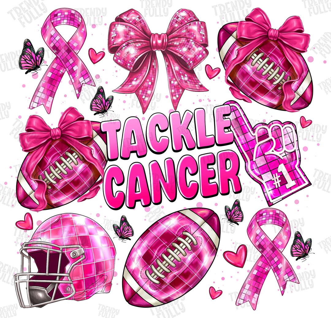 Tackle Cancer Png, Breast Cancer Png, Coquette Football Pink Out Png ...