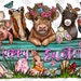 Happy Easter Farm Animals Png, Sublimation Design, Farm Animals Png ...