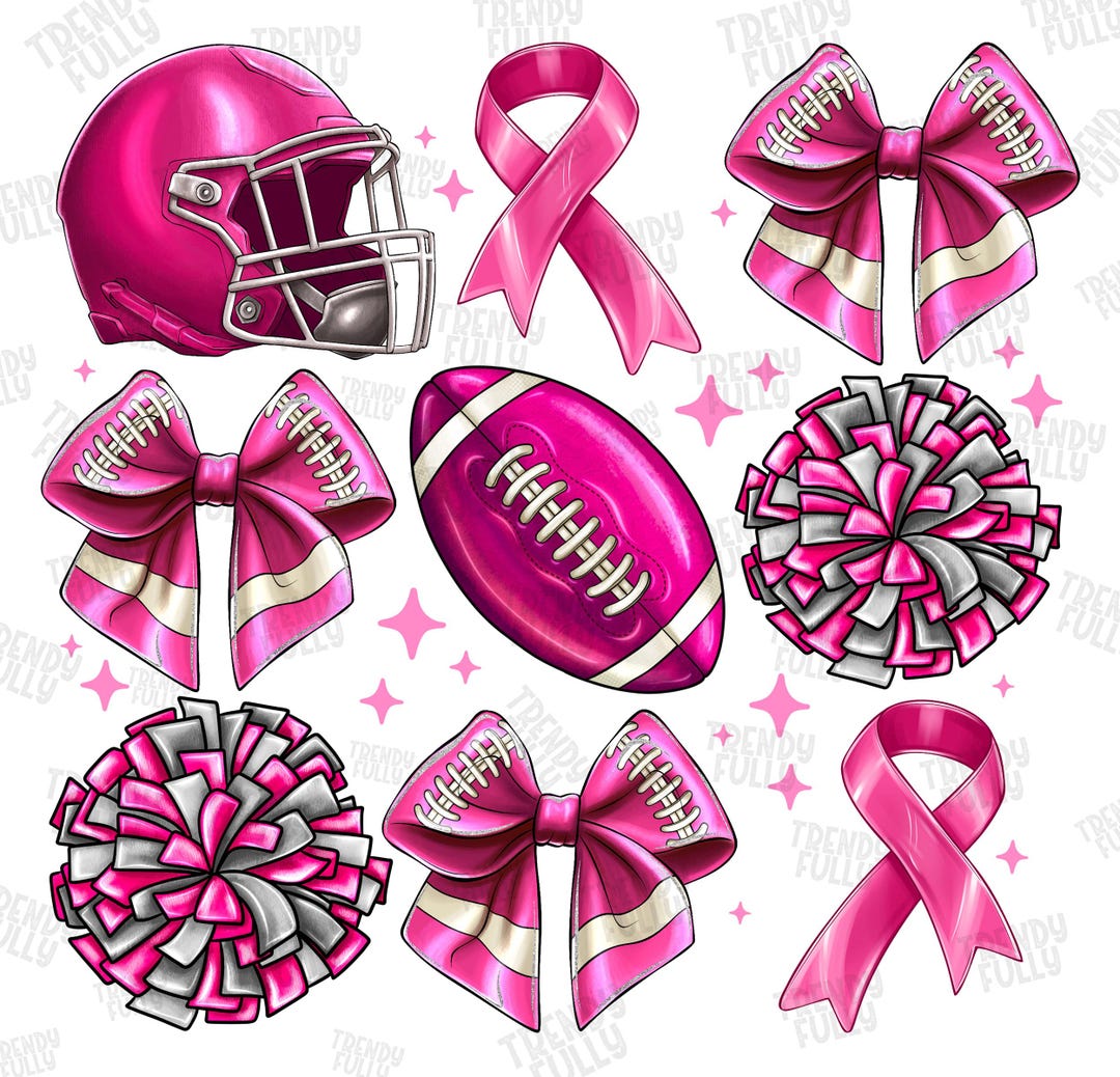 Tackle Cancer Png, Breast Cancer Png, Coquette Football Pink Out Png ...