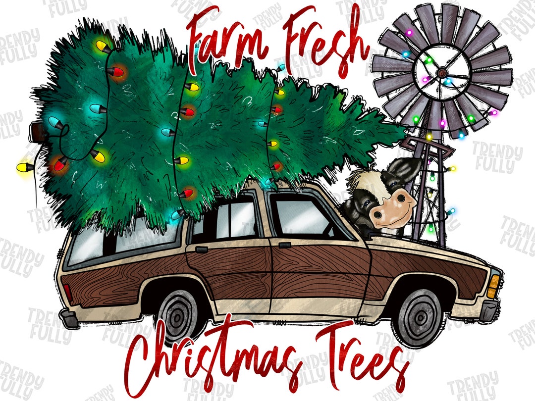 Farm Fresh Christmas Trees Car Png, Farm Fresh Png, Christmas Car Png ...